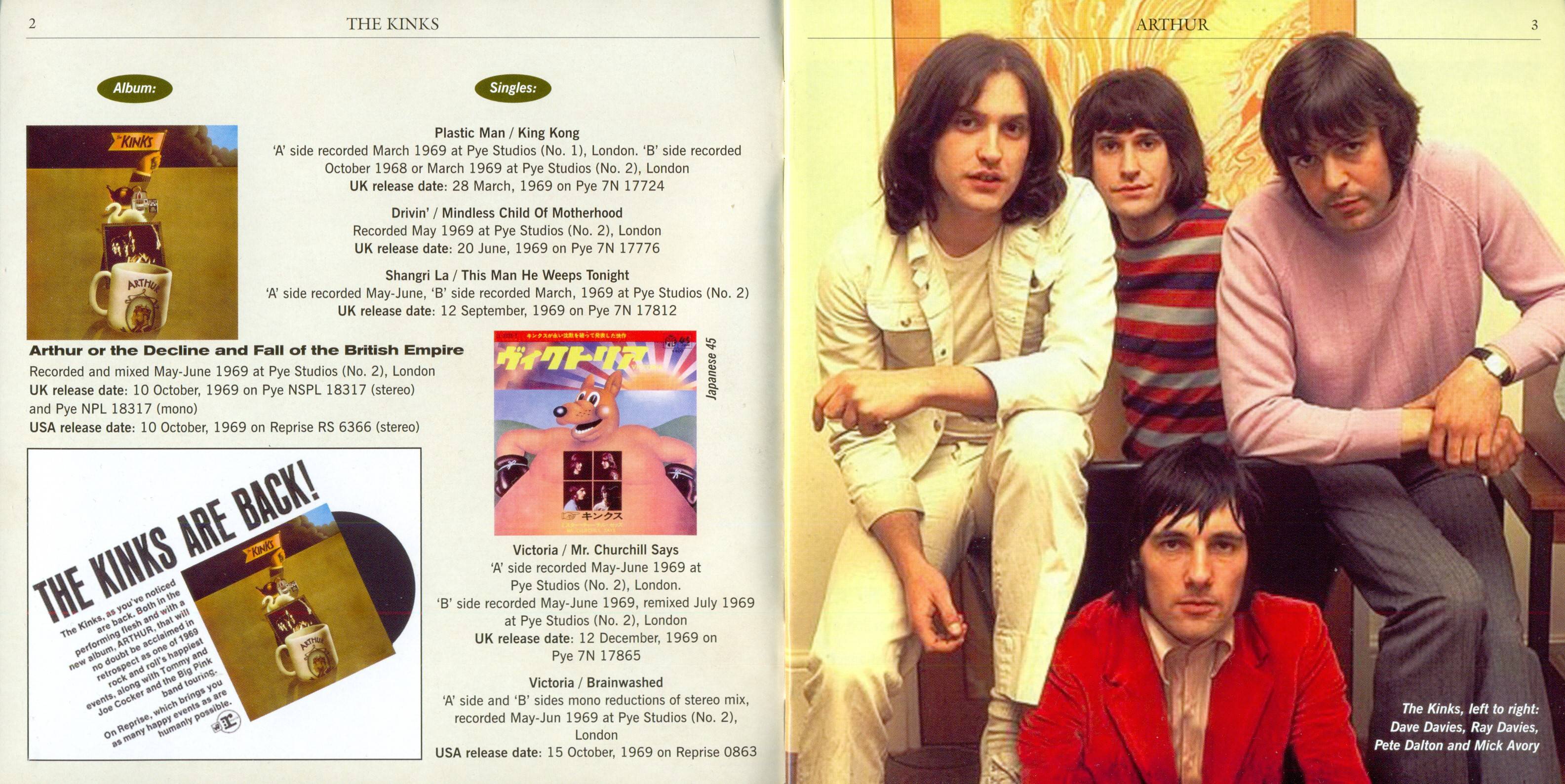 The Kinks Arthur : Booklet02 JPN | CD Covers | Cover Century | Over 1. ...